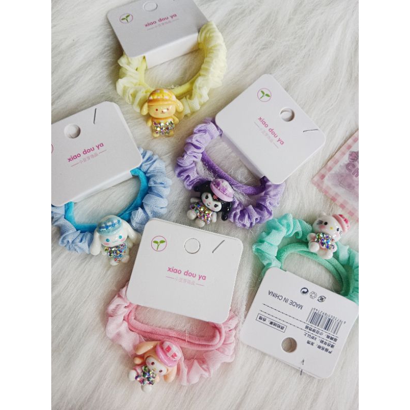 Jual Ikat rambut Scrunchie / kunciran Sanrio kuromi melody cinnamoroll ...