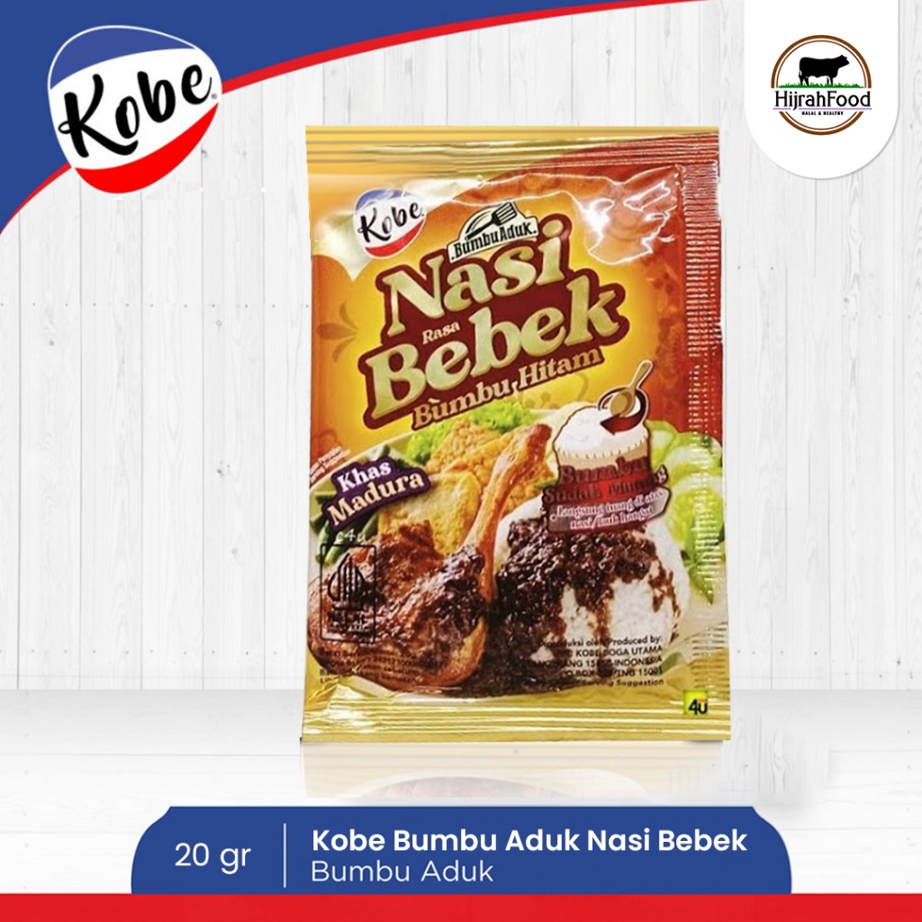Jual Kobe Bumbu Aduk Nasi Bebek Bumbu Hitam Khas Madura Praktis 20gr ...