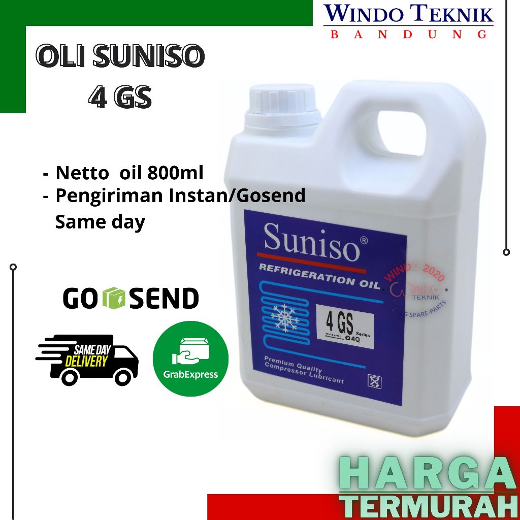 Jual OIL SUNISO 3GS DAN 4 GS DERIGEN 1LITER KOMPRESSOR AC | OLI ...