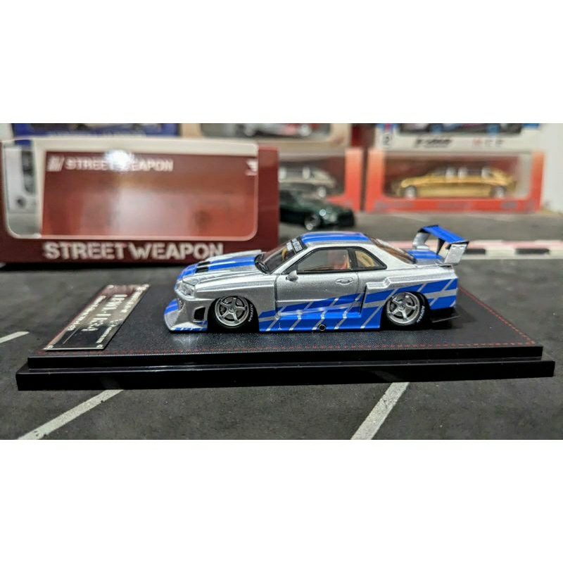 Jual Diecast Street Weapon Nissan Skyline GTR ER34 R34 Brian livery ...
