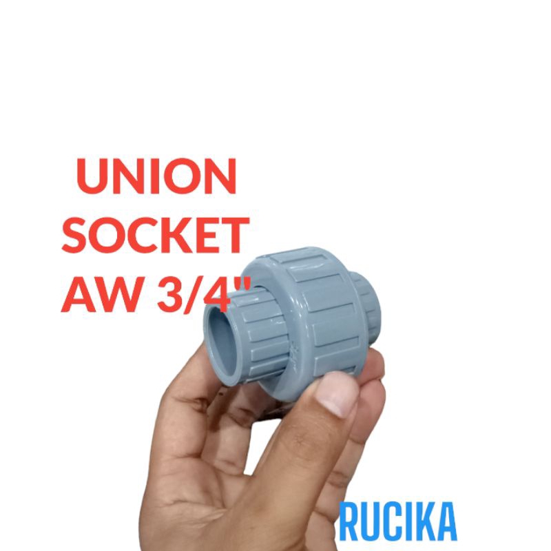 Jual UNION SOCKET AW 3/4"/FITTING PVC RUCIKA AW | Shopee Indonesia
