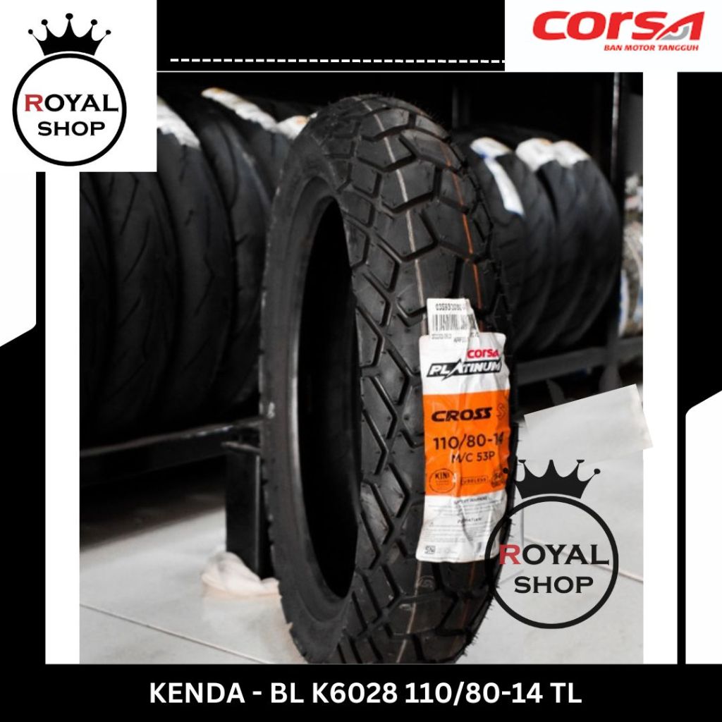 Jual Ban CORSA 110/80-14 CROSS S Platinum Ban Luar Motor Tubeless Ring ...