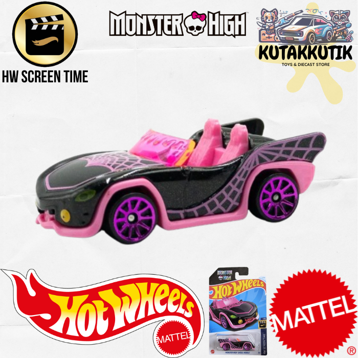 Jual Hot Wheels Mobil Sedan Monster High Ghoul Mobile Hitam Pink Lot E ...