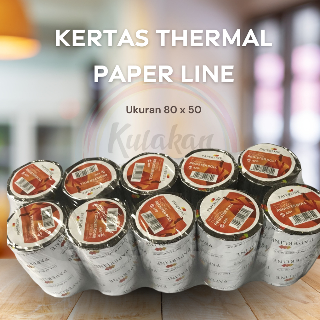 Jual Kertas Rol Kasir Thermal Paperline 80 x 50 - 10 rol | Shopee Indonesia