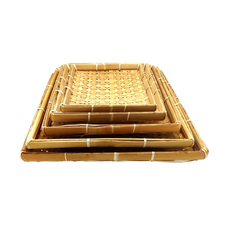 Jual PIRING BAMBU KOTAK | PIRING LALAP BAMBU KOTAK | Anyaman Bambu ...