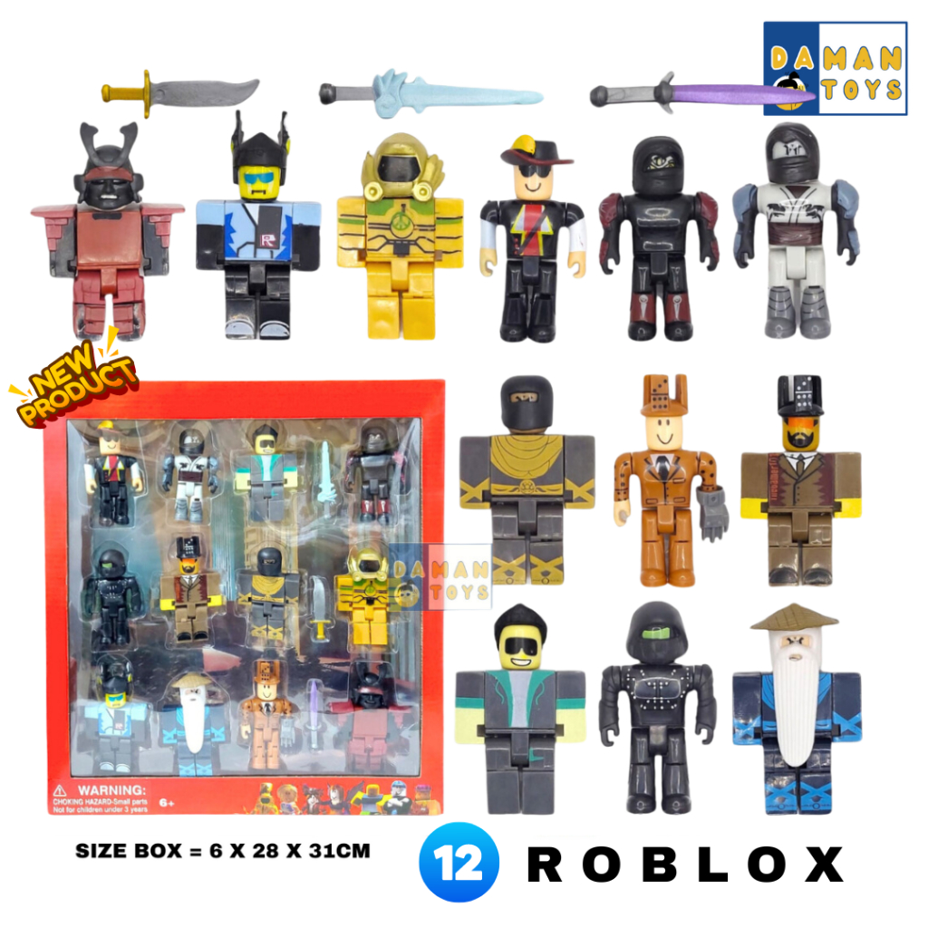 Jual Mainan Roblox Legend Robloxs 12Figure Set Figur Cake Topper ...