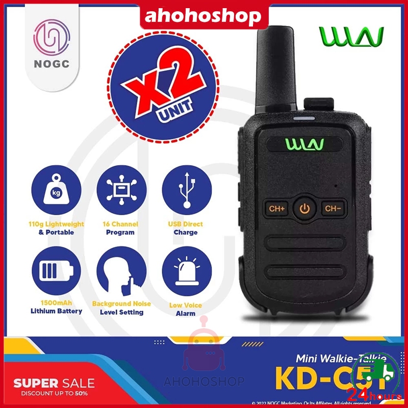 Jual 【COD】HT Walkie Talkie 2 Unit HT WLN UHF TwoWay WLN KD-C51 Handy ...