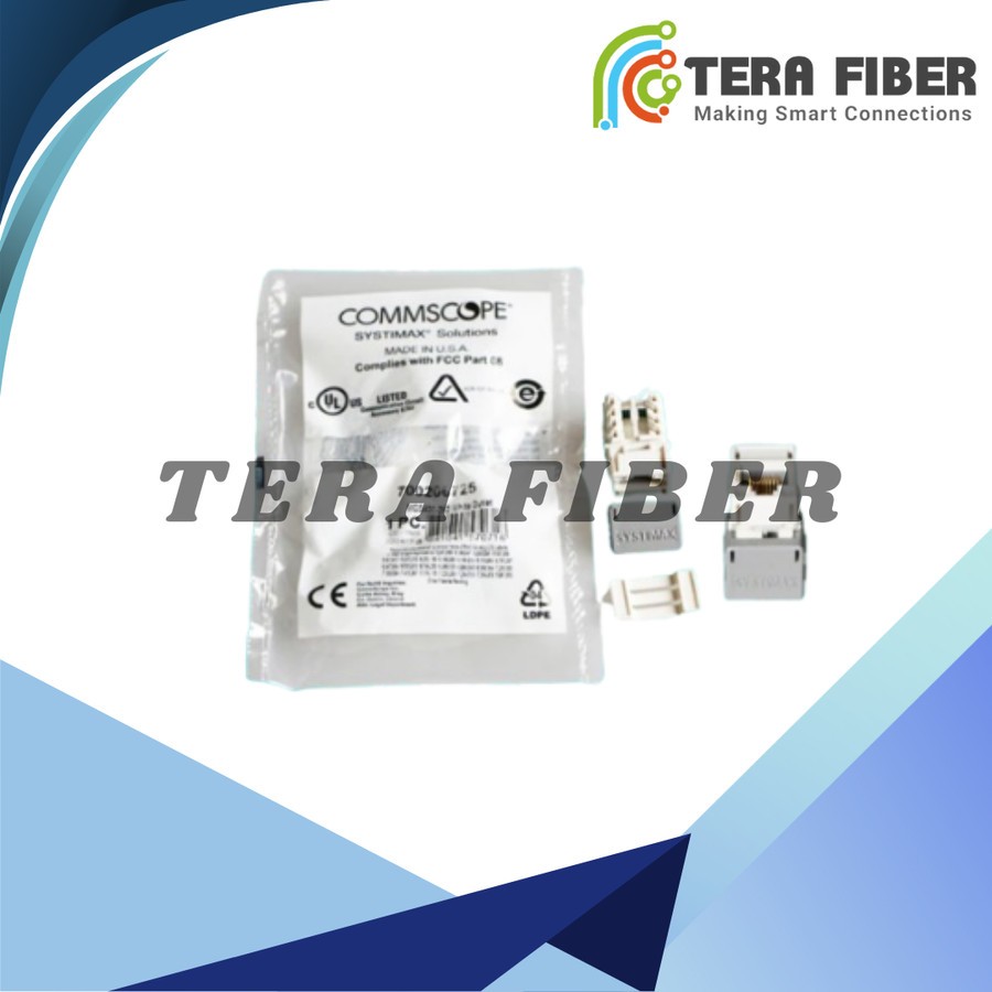 Jual Commscope Systimax Modular Cat6 White Mgs400 262 Module Jack Cat 6 Ready Stock Shopee