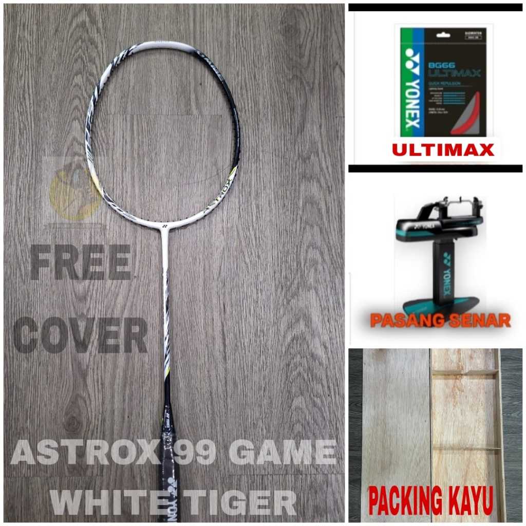 Jual Raket Badminton Original Yonex Astrox 99 Game White Tiger | Shopee ...