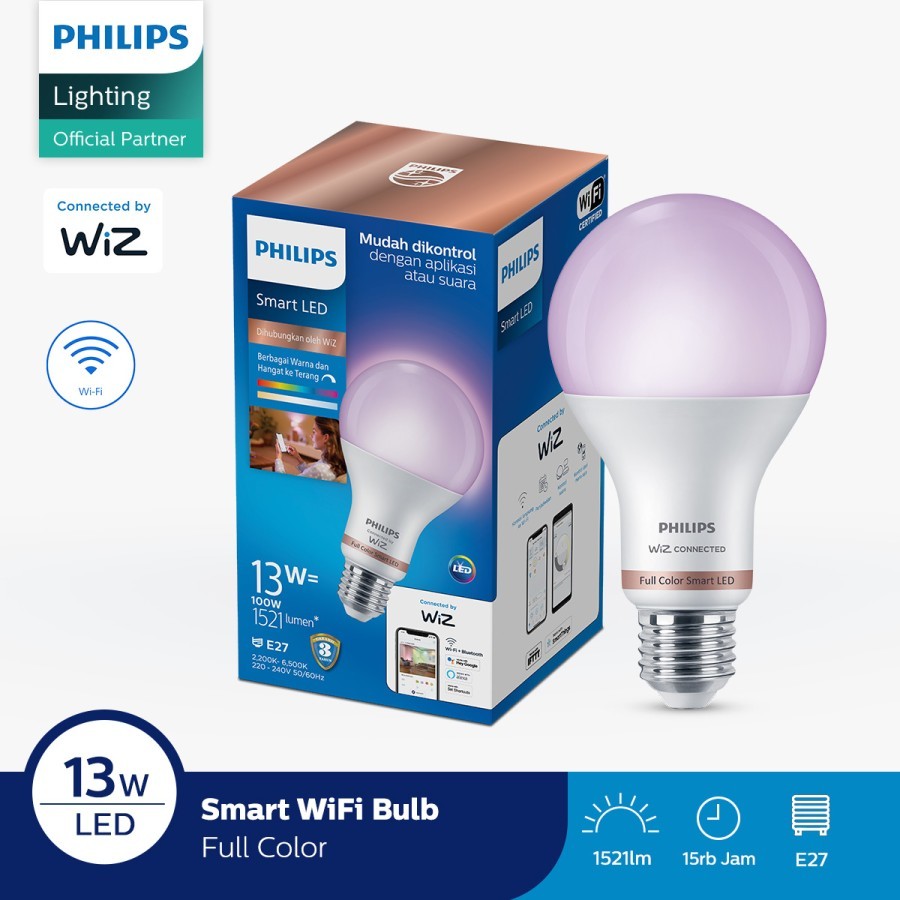 Jual Philips Lampu Smart WiFi LED 13W With Bluetooth - TW & Color | Shopee Indonesia