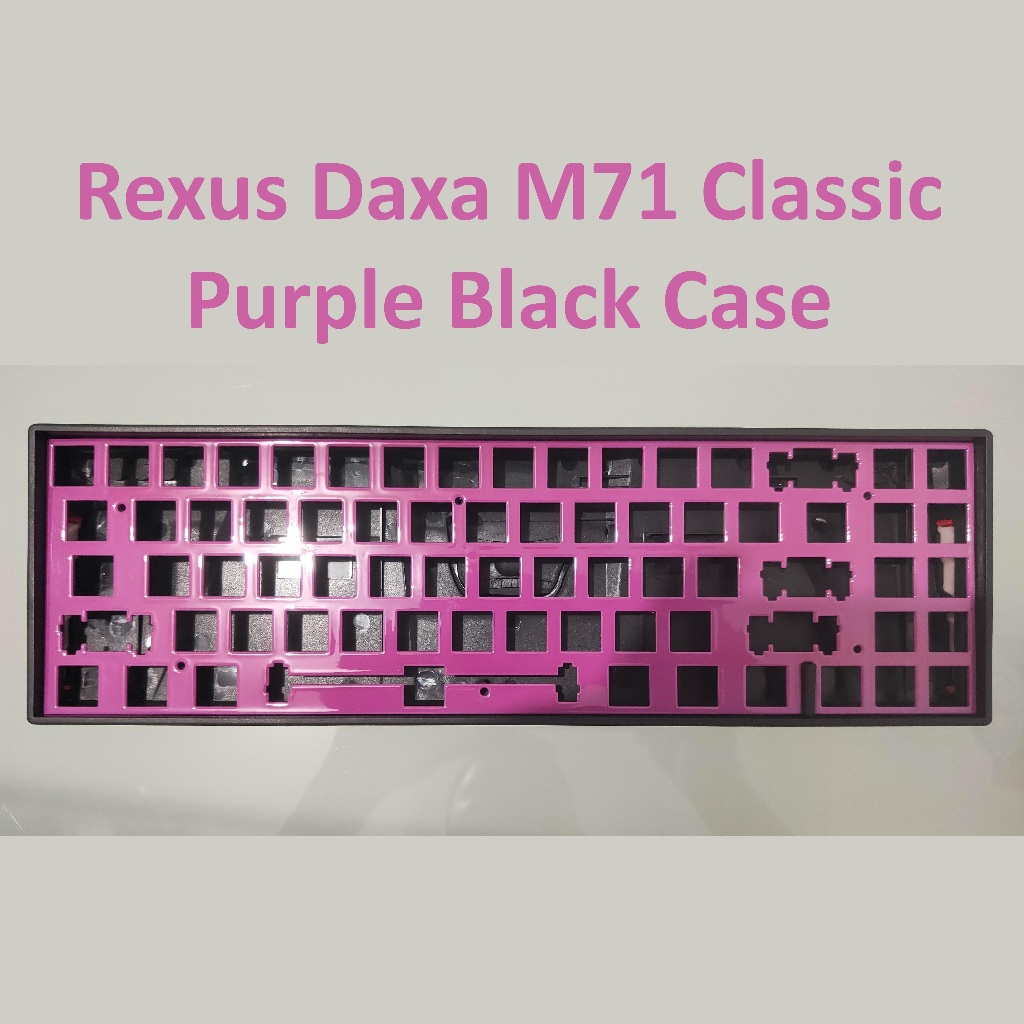 Jual Rexus Daxa M71 Classic Mechanical Keyboard Case Painted Purple ...