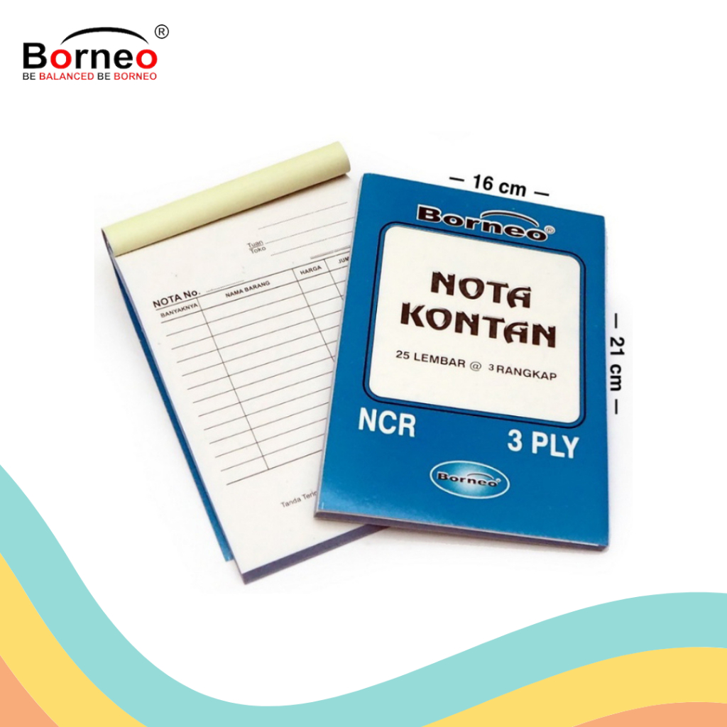 Jual BUKU NOTA NCR BESAR 3 PLY BORNEO (1 PCS) | Shopee Indonesia