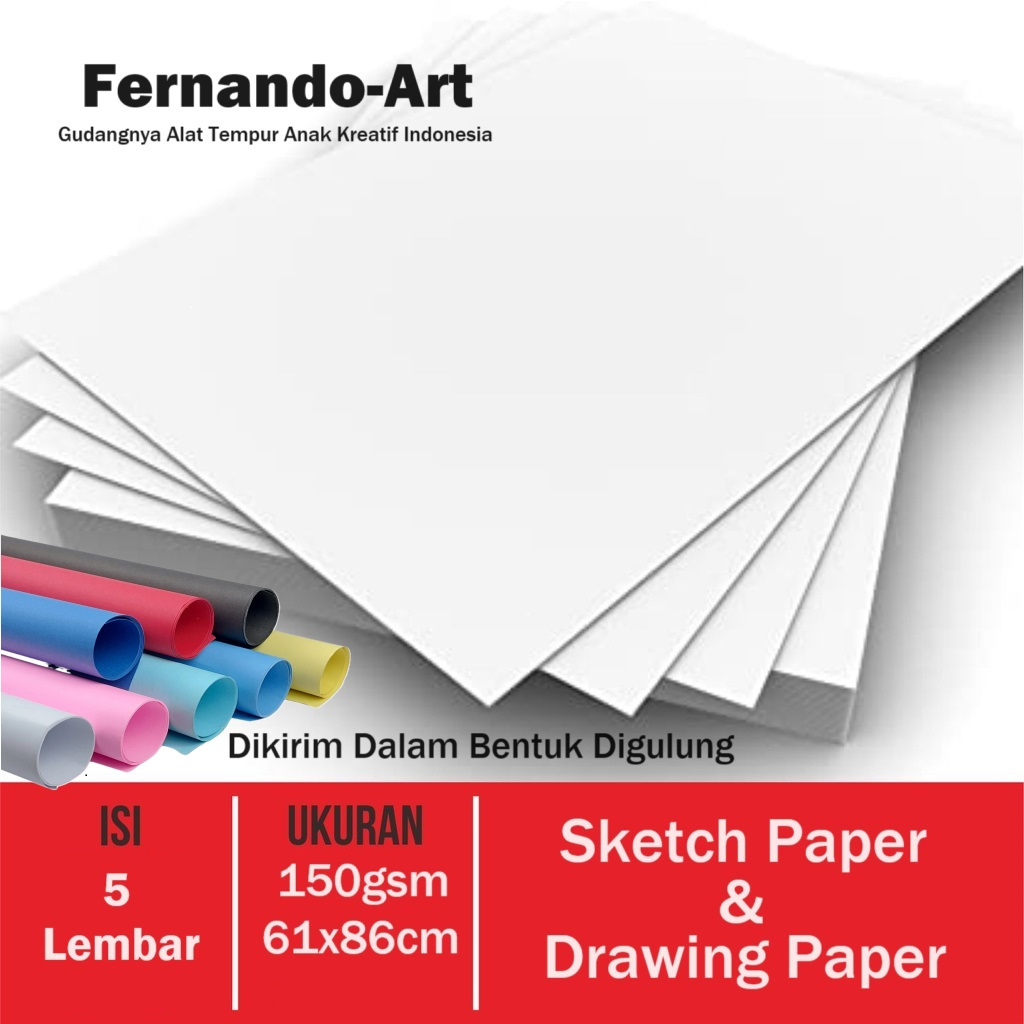 Jual BN - Sketch Paper / Drawing Paper / Kertas Buku Gambar, Karton ...
