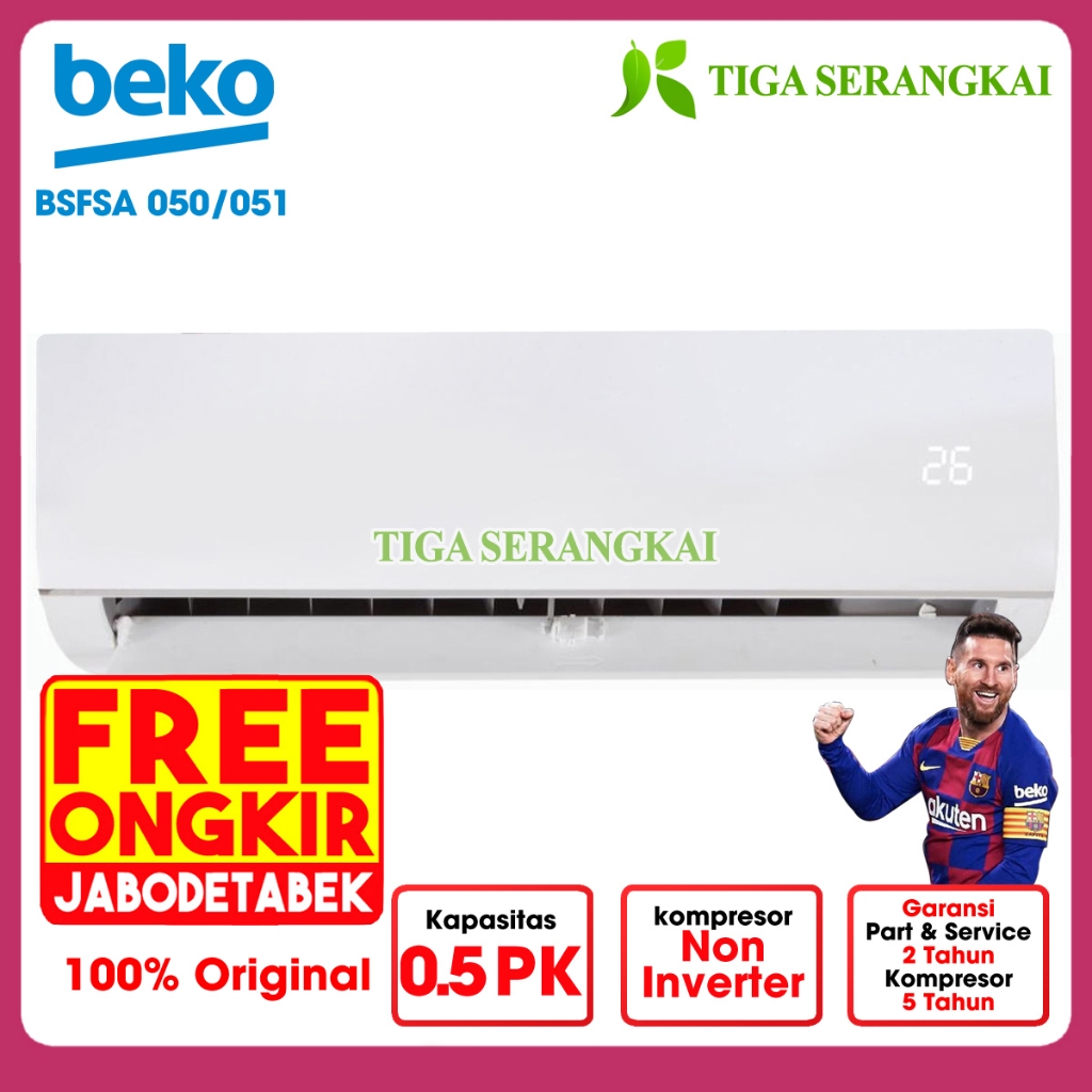 Jual Beko AC Air Conditioner 1/2 PK BSFSA 050/051 (UNIT ONLY) | Shopee ...