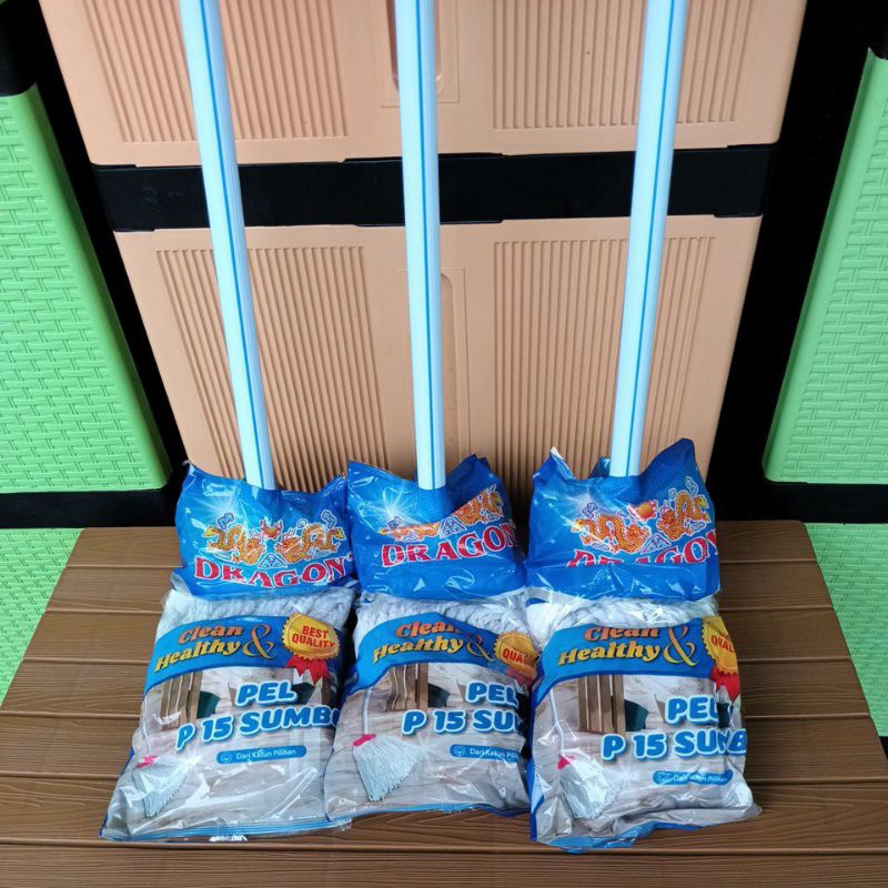 Jual Pel pelan lantai 15 sumbu gagang panjang merk Dragon original ...
