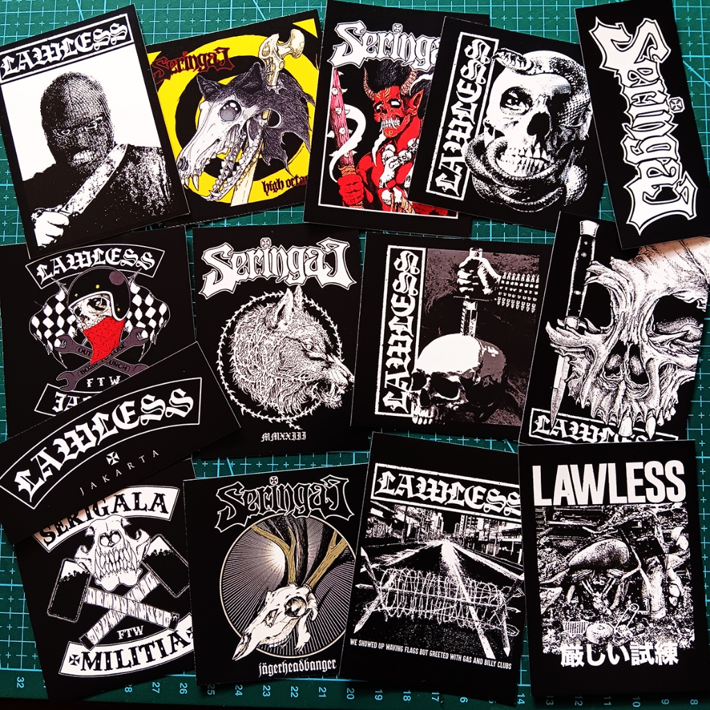 Jual Sticker Pack Lawless Seringai /Untuk Helm/Tumblr/Hp/Laptop/Power ...