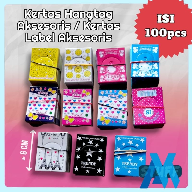 Jual 100pcs Label Kertas Aksesoris / Label Mainan / HANG TAG / HANGTAG ...