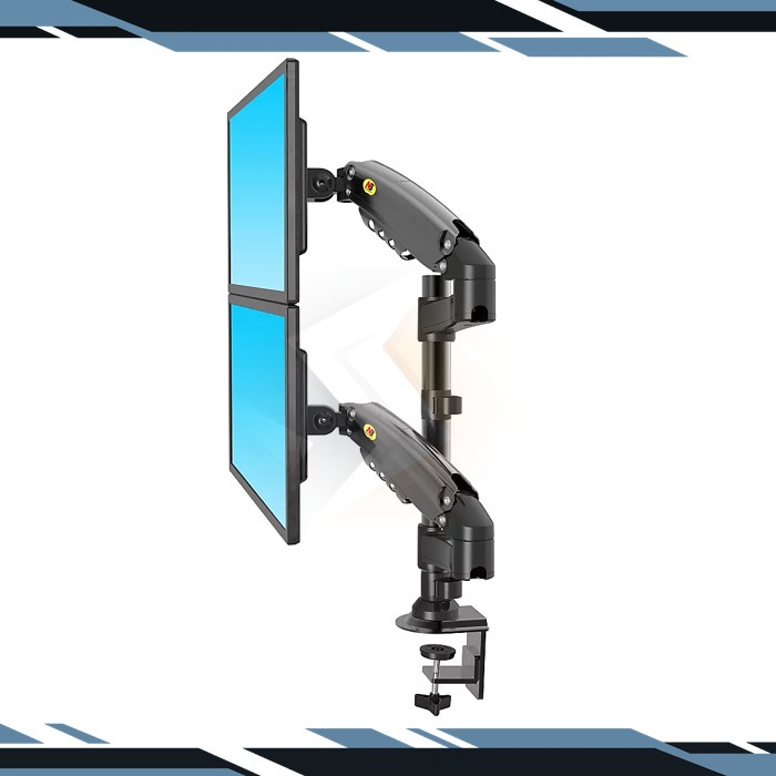 Jual Bracket Monitor 17 - 27 inch, Dual Monitor Arm Stand Desk Mount ...