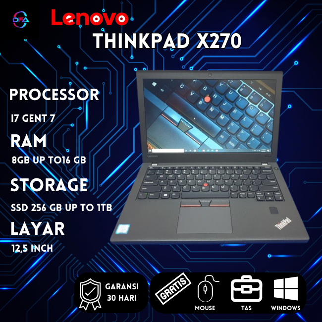 Jual Laptop Lenovo Thinkpad Core i5 Ram 8gb Ssd 256gb Layar 12,5 Inch - X220 X230 X240 X250 X260 ...