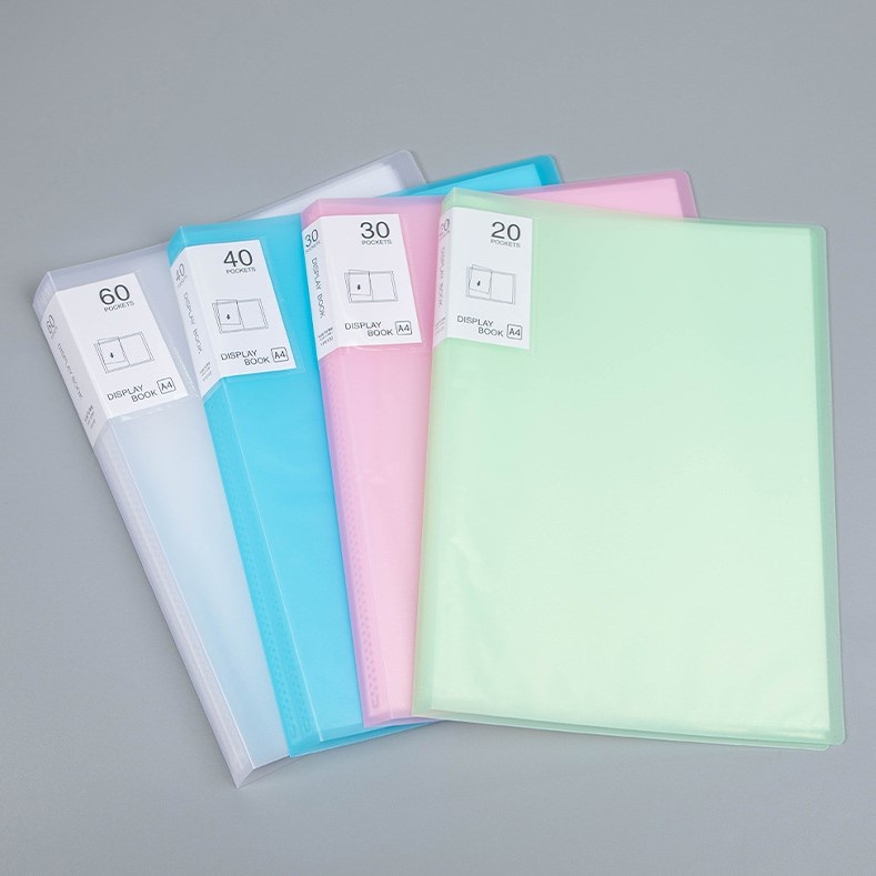 Jual DISPLAY BOOK PLASTIK CLEAR HOLDER BINDER FILE DOKUMEN A4 | Shopee ...