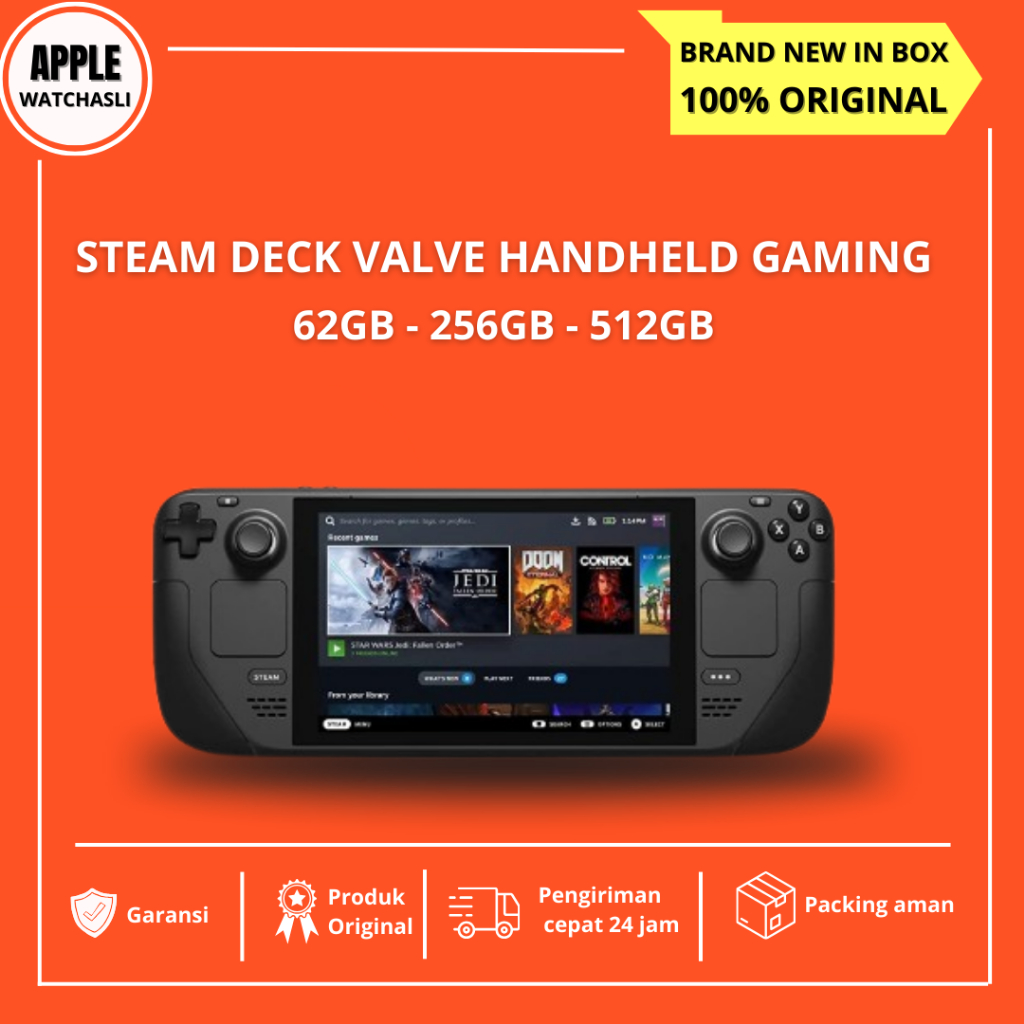 Jual Steam Deck Valve Handheld Gaming 64GB 256GB 512GB Original 64 256 ...