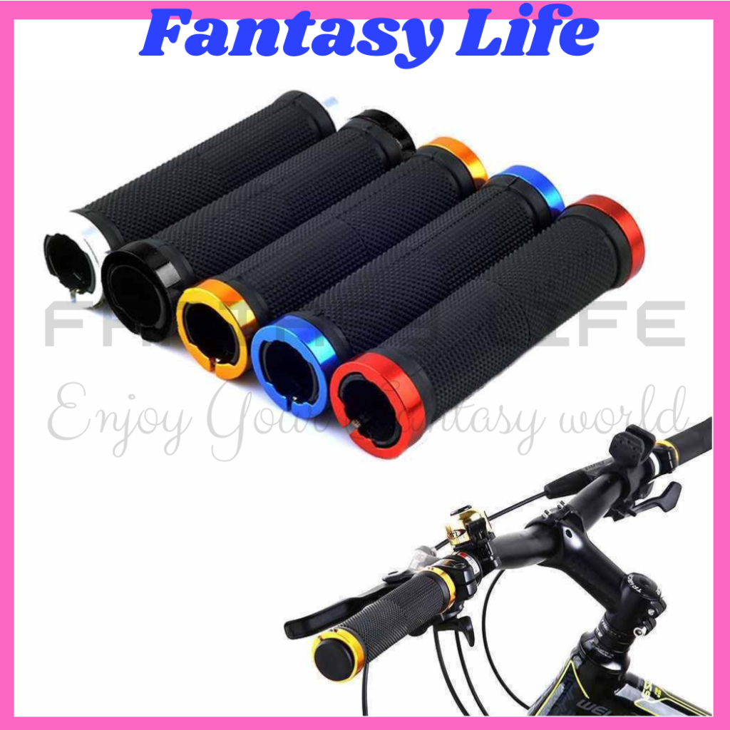 Jual Fantasy SARUNG STANG SEPEDA HANDGRIP model 2 lock sepeda MTB ...