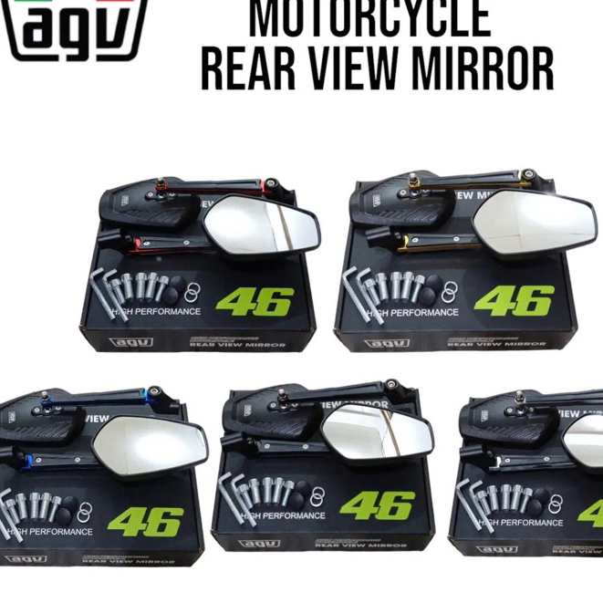 Jual AGV RACING SPION NAPOLEON CARBON CNC KACA BIG XMAX NMAX AEROX LEXI ...
