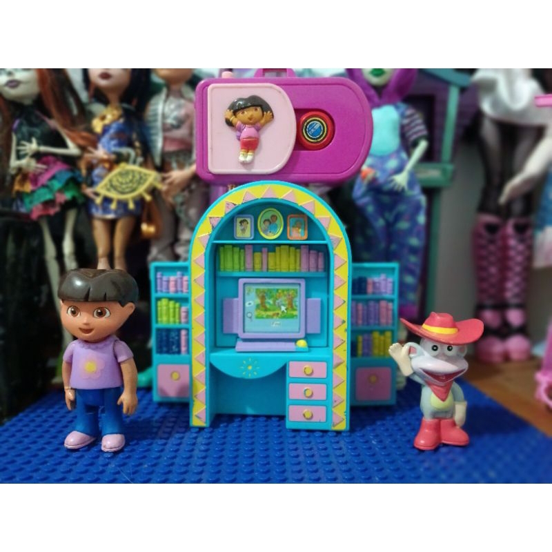 Jual Dora The Explorer Dollhouse Playset Tables & Figur Mattel Preloved ...