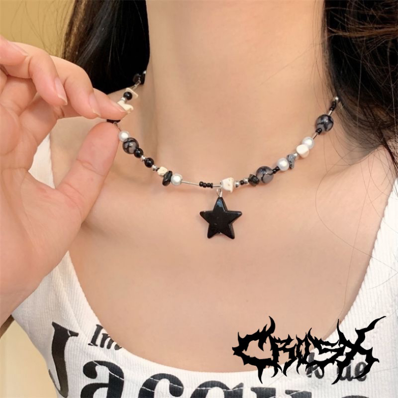 Jual PEPE NECKLACE / STAR NECKLACE REFLECTIVE KALUNG MUTIARA SMILEY ...