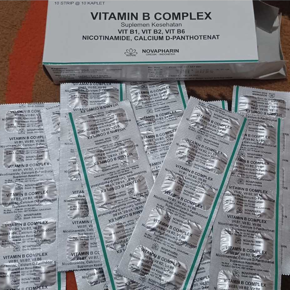 Jual VITAMIN B COMPLEX NOVAPHARIN 1 STRIP 10 BUTIR | Shopee Indonesia