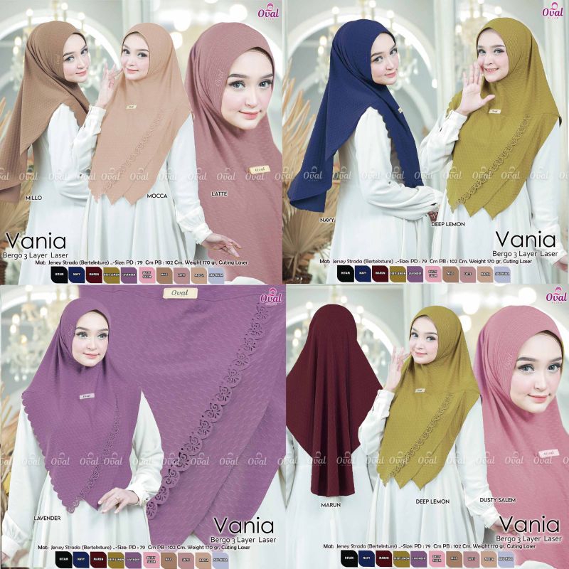 Jual vania bergo 3 layer laser | Shopee Indonesia