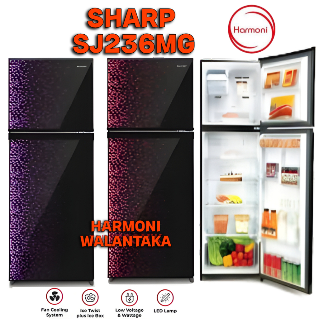 Jual KULKAS SHARP 2 PINTU TANPA SALJU SJ 236 MG KULKAS SHARP 2 PINTU SJ ...