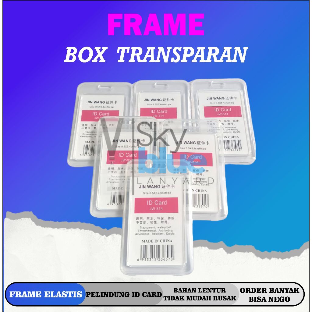 Jual CASING FRAME BOX TRANSPARAN TEMPAT ID CARD | Shopee Indonesia