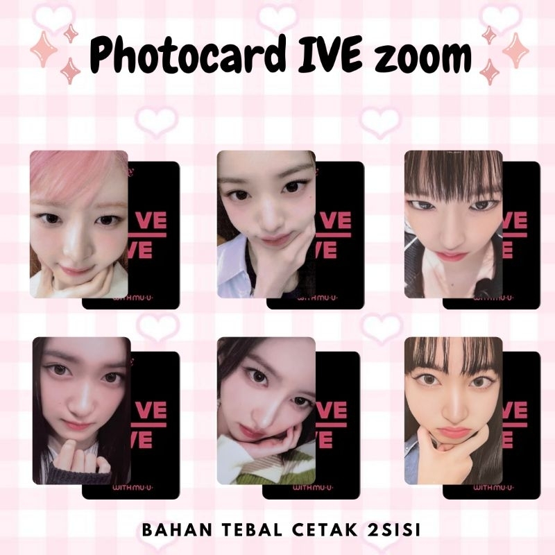 Jual REPLIKA photocard unofficial ive zoom premium waterproof | Shopee Indonesia