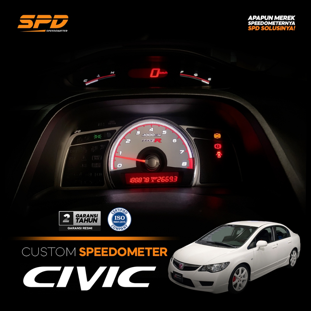 Jual PANEL SPEEDOMETER CIVIC FD - SPD SPEEDOMETER | Shopee Indonesia