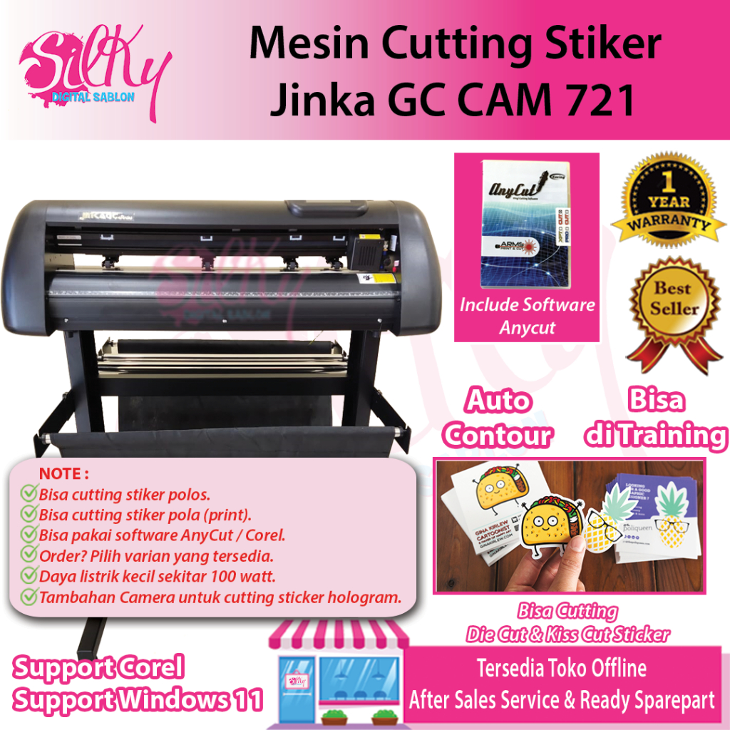 Jual Mesin Cutting Sticker Tipe GC 721 ABJ / GC PRO LED 721 CAM | Auto ...