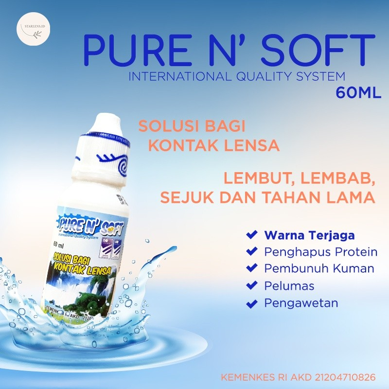 Jual CAIRAN SOFTLENS PURE N SOFT 60 ML | Shopee Indonesia