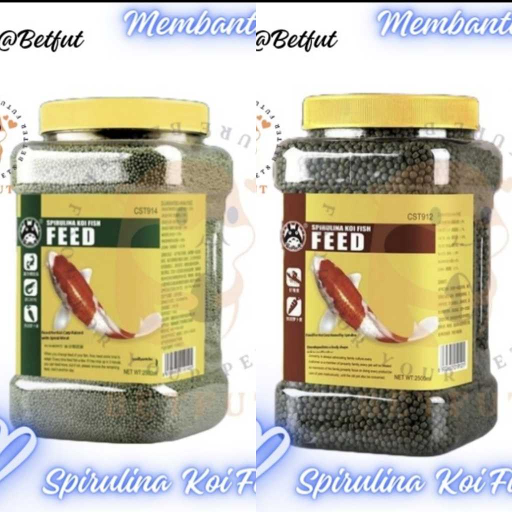 Jual 1 Botol - Double Spirulina Koi Fish Food / Pakan Ikan Hias Koi ...