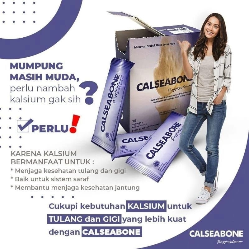 Jual Calseabone Suplemen Vitamin Peninggi Badan Anak Dewasa Vitamin ...