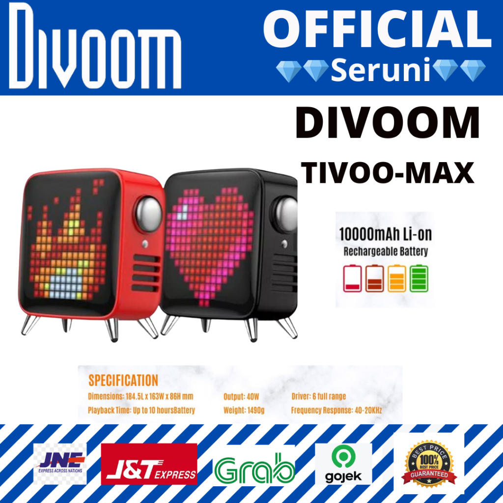 Jual SPEAKER DIVOOM TIVOO MAX BLUETOOTH ORIGINAL | Shopee Indonesia