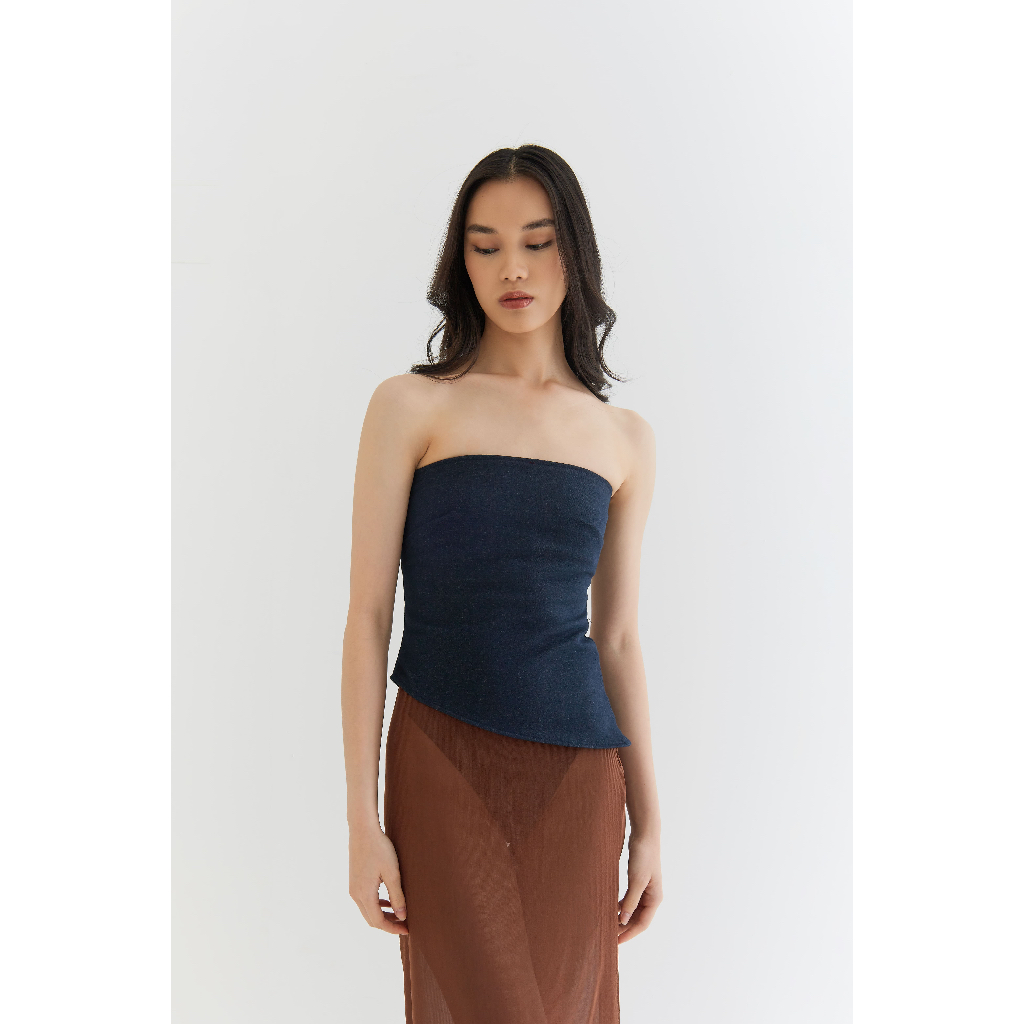 Jual Rona Studio Ava Asymmetrical Top | Atasan Wanita | Shopee Indonesia
