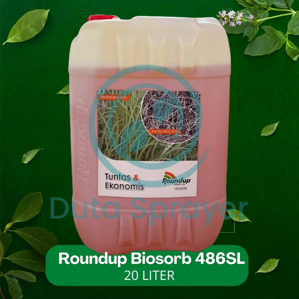 Jual Roundup Biosorb 486 SL 20L Round Up 20 Liter Herbisida Pembasmi ...
