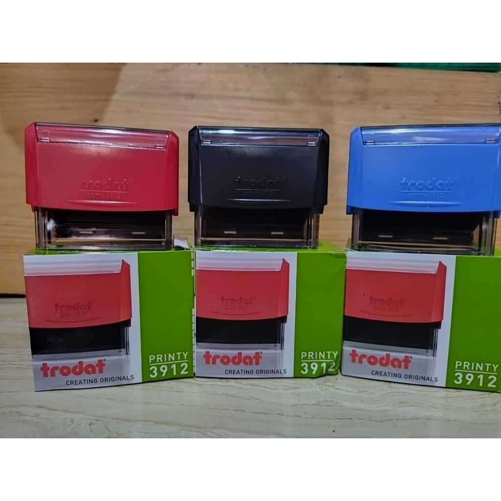Jual Stempel Trodat 3912 Otomatis Custom / Lunas / Terima Kasih / Nama Perusahaan | Shopee Indonesia