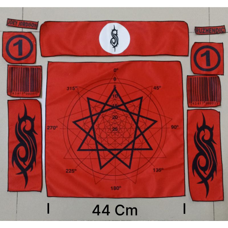 Jual BACKPATCH 44x44 JOEY JORDISON SLIPKNOT CUSTOM NAMA | Shopee Indonesia