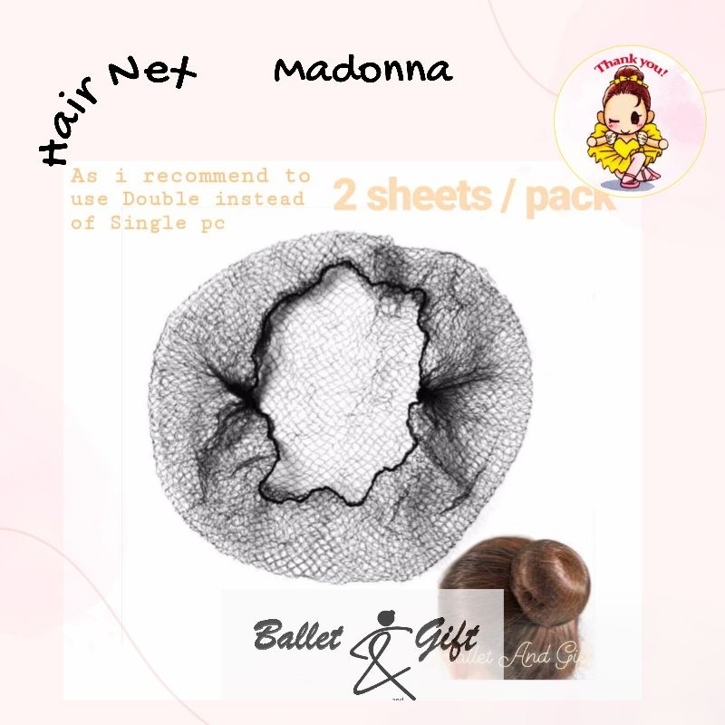 Jual Hairnet untuk cepol bun rambut ballerina bun hair net ujian ballet ...
