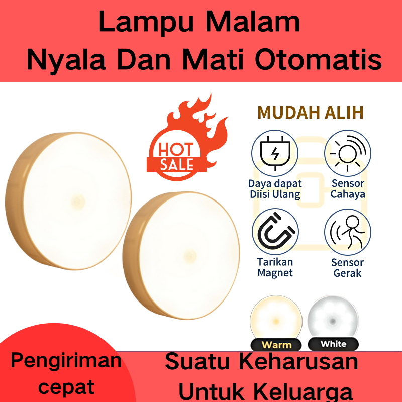Jual Lampu Malam Sensor Otomatis Ledlampu Malam Sensor Inframerahlampu Pengisian Daruratlampu 