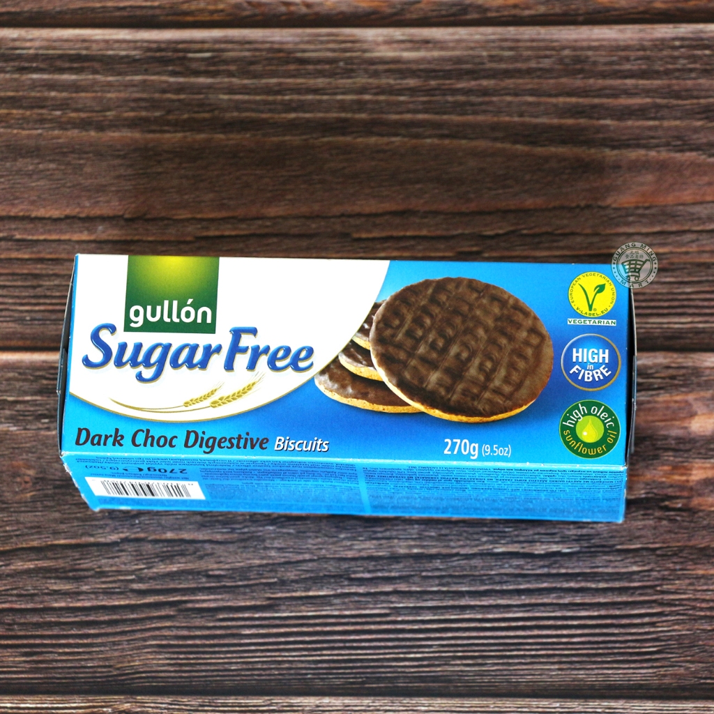 Jual Gullon Sugar Free Dark Chocolate Digestive Biscuits 270g | Shopee ...