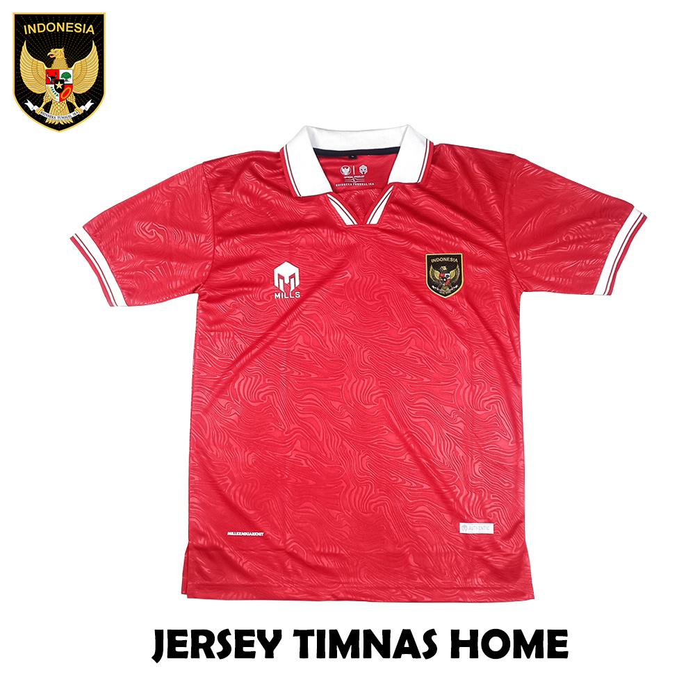 Jual Jersey Timnas Indonesia Home Away Third Uniseks Bahan Topo Emboss ...