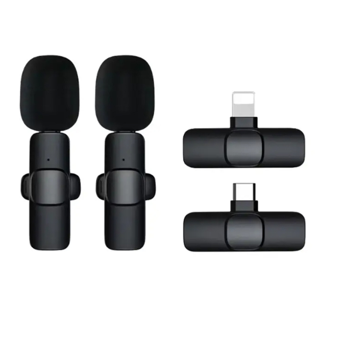 Jual Microphone Wireless K9 K35 CLIP ON TYPE C / LIGHTNING / Jack 3.5 ...