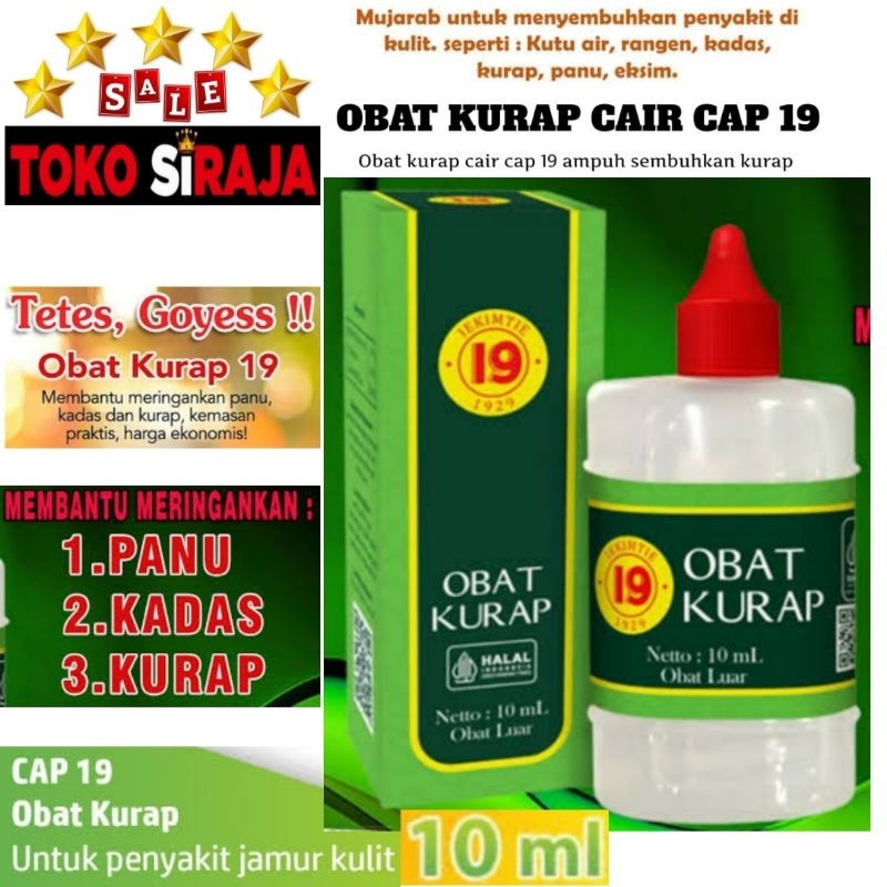 Jual OBAT KURAP 19 IE KIM TIE 10ML CAP 19 UNTUK PANU KADAS KURAP ...